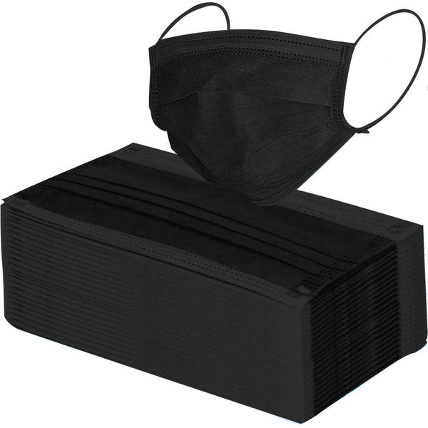 Black Disposable Medical Dental Earloop Face Mask - Woowooh