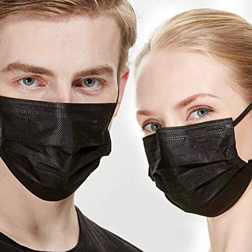 Black Disposable Medical Dental Earloop Face Mask - Woowooh