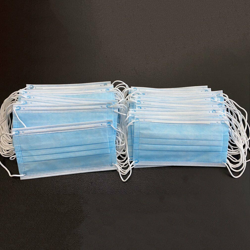 Face Mask Disposable 3-Ply 50PCS 100PCS - Woowooh